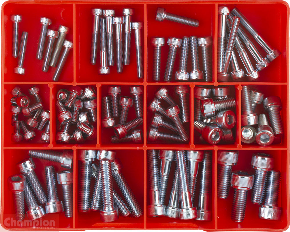 Metric High Tensile Socket Head Cap Screws Master Kit Champion Parts Metric High Tensile Socket Head Cap Screws Master Kit Champion Parts