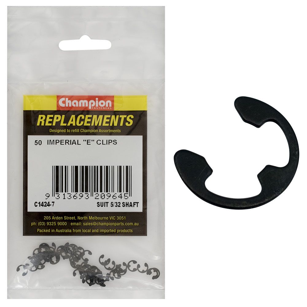 E CLIPS 5 32 SHAFT ETW3 Champion Parts