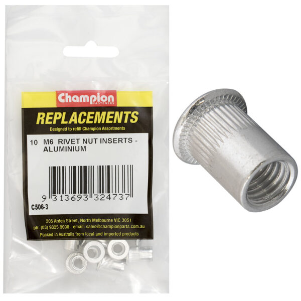 Nut Insert 25 Pcs #10-32 UNC Rivet Nuts (Threaded Inserts) - Aluminum ...