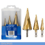 HANSA 3 PIECE STEP-DRILL SET - COBALT STEEL - Champion Parts