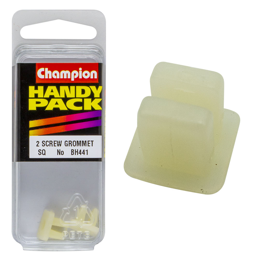 SCREW GROMMETS COL WHITE SCREW SIZE 4 2mm HOLE 8 3 X 8 3mm Champion Parts
