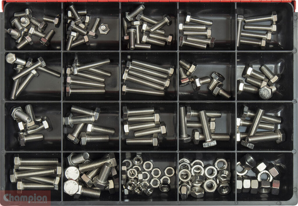 Metric Large Set Screw & Nut S/Steel Master Kit - Champion Parts