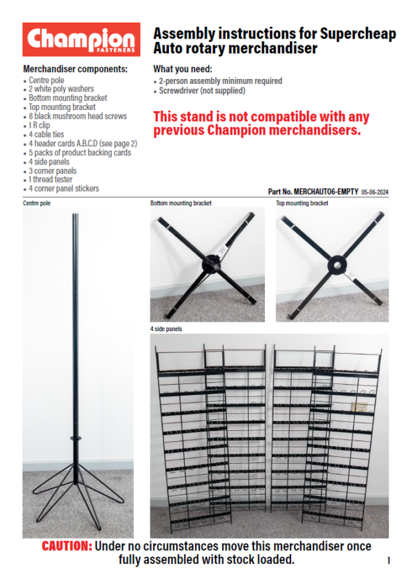 Champion Fasteners - Instructions